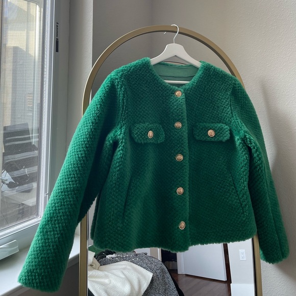 Local Brand | Jackets & Coats | Brand New Green Jacket With Gold Button ...